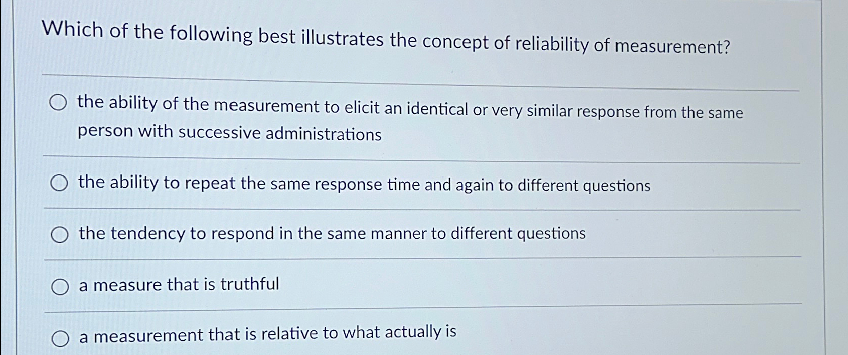 Solved Which of the following best illustrates the concept | Chegg.com
