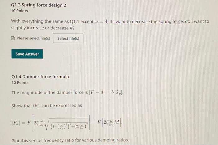 Solved Use question Q1.1 as a source if information for part | Chegg.com