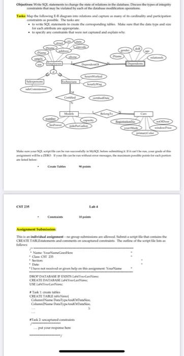 Solved NEED HELP ASAPMap the following E-R diagram into | Chegg.com