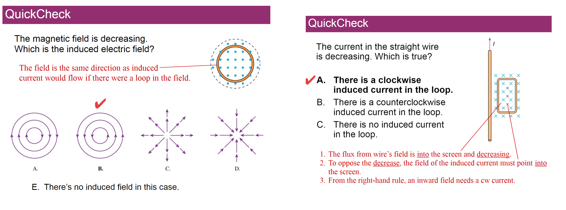 Solved These are quickcheck questions in the powerpoint | Chegg.com