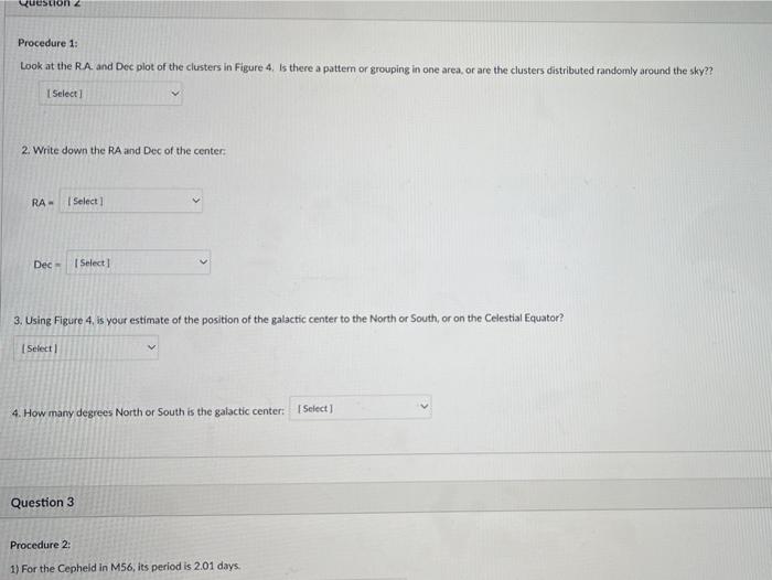 Solved Question Procedure 1: Look at the RA and Dec plot of | Chegg.com