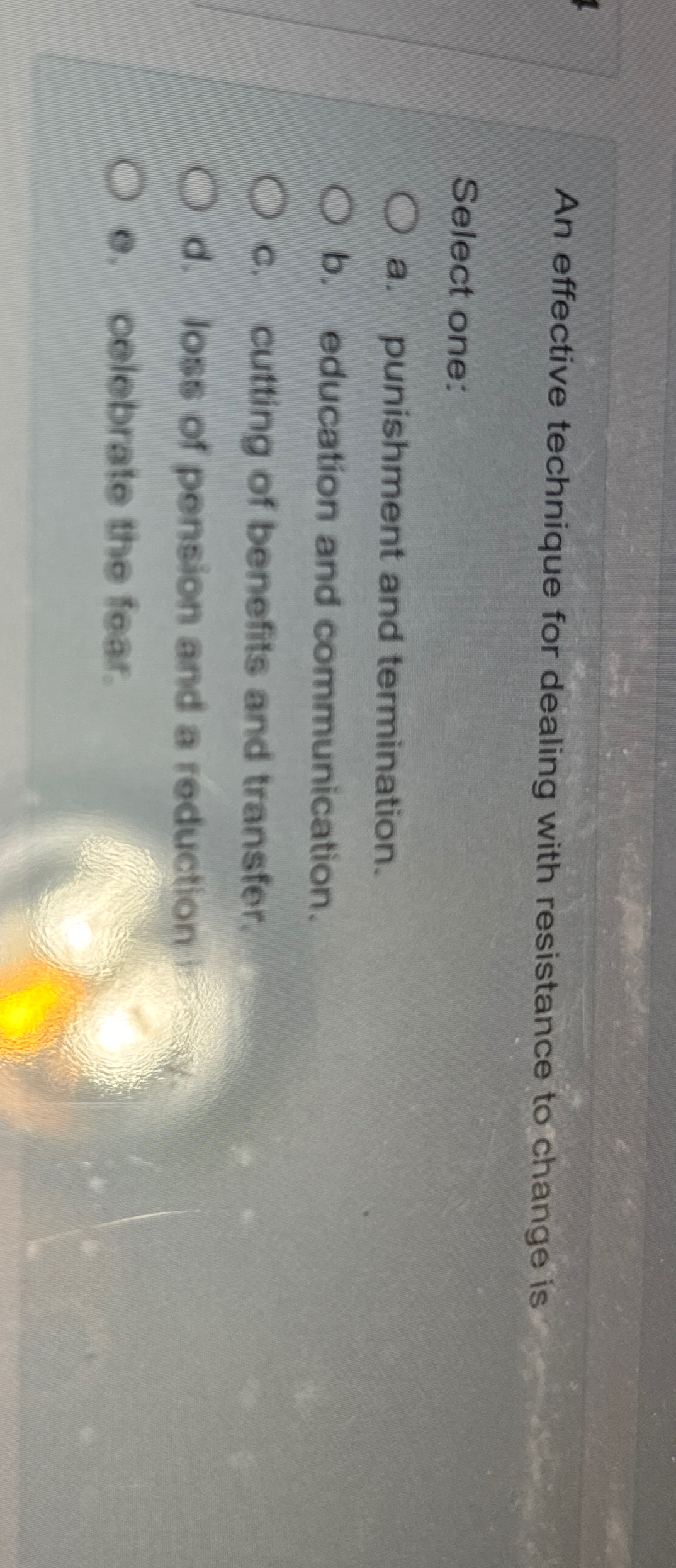 Solved An effective technique for dealing with resistance to | Chegg.com