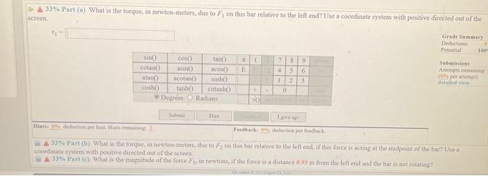 Solved (11\%) Problem 5: Consider a bar, of length 4.5 m, | Chegg.com Solved (11\%) Problem 5: Consider a bar, of length 4.5 m, | Chegg.com