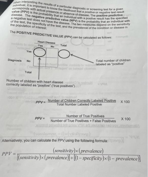 Solved Epidemiology (Biostats): Please use the following | Chegg.com