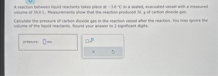 Solved A reaction between liquid reactants takes place at | Chegg.com