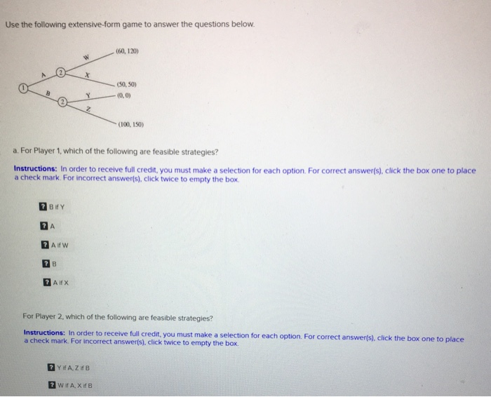 Solved Use the following extensive-form game to answer the | Chegg.com