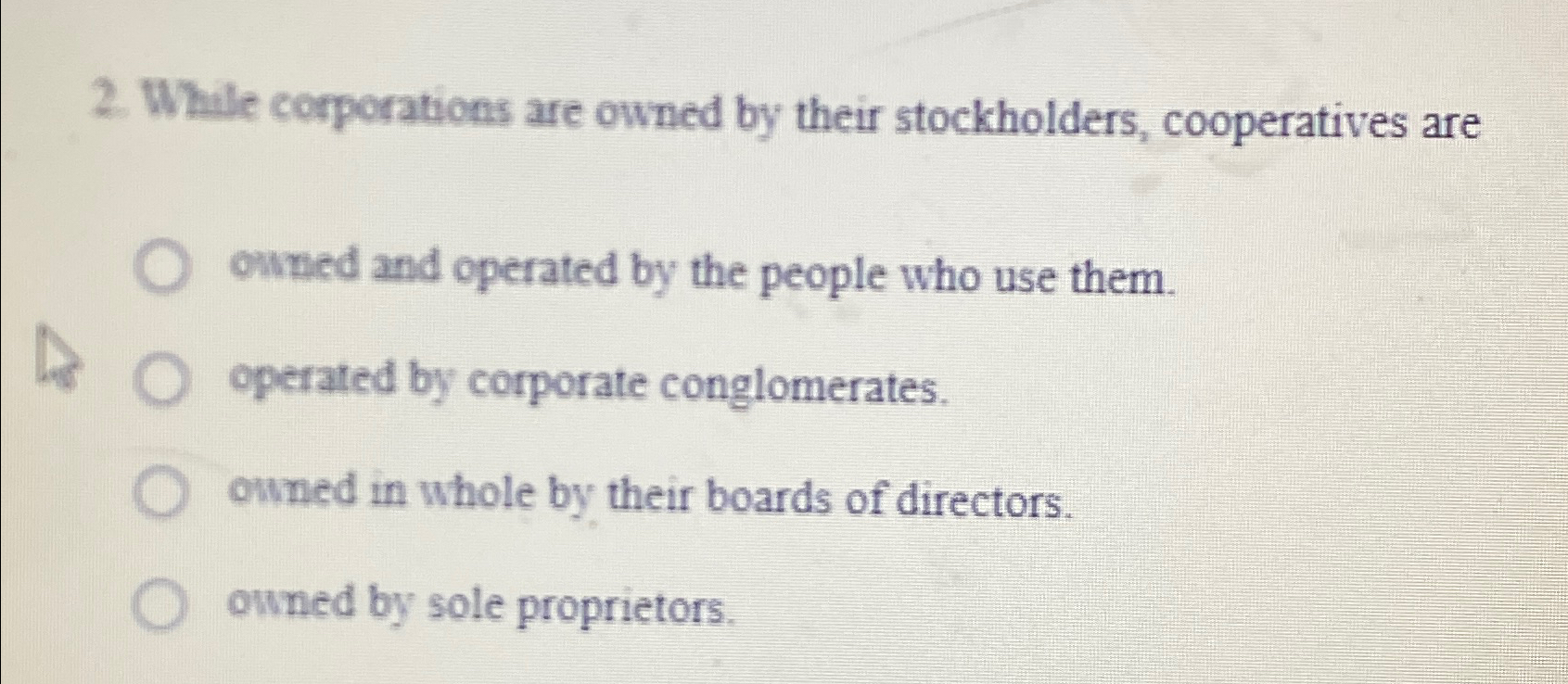 Solved Whale corporations are owned by their stockholders, | Chegg.com