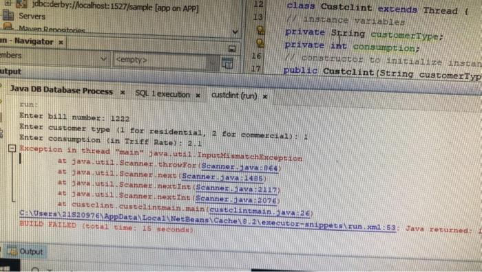 Solved cunt: Enter bi11 mumber: 1222 Znter customez type (1 | Chegg.com