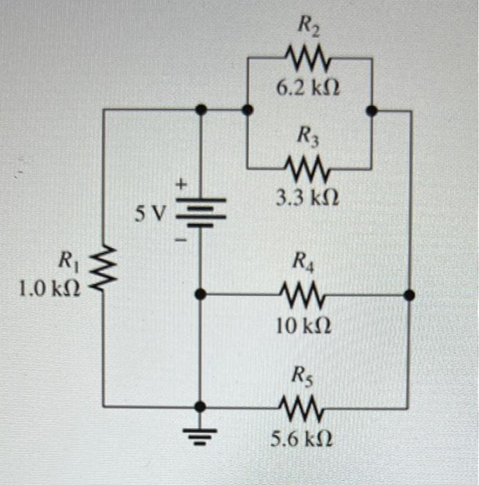 Solved Calculate the following in the circuit below:• Source | Chegg.com