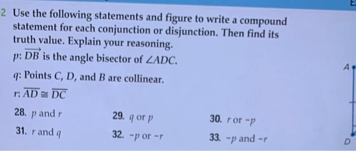 Use the following statements and figure to write a | Chegg.com