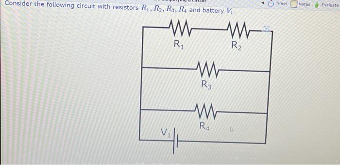 Solved Consider the following circuit with resistors | Chegg.com