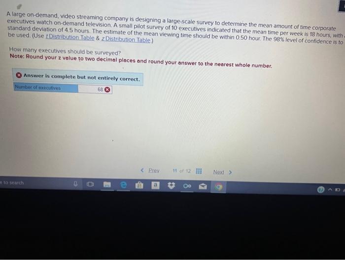 Solved A large on-demand, video streaming company is | Chegg.com