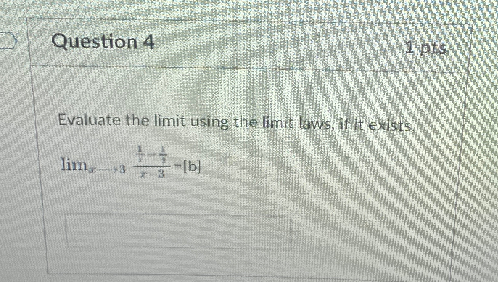 Solved Question 41ptsEvaluate the limit using the limit | Chegg.com Solved Question 41ptsEvaluate the limit using the limit | Chegg.com