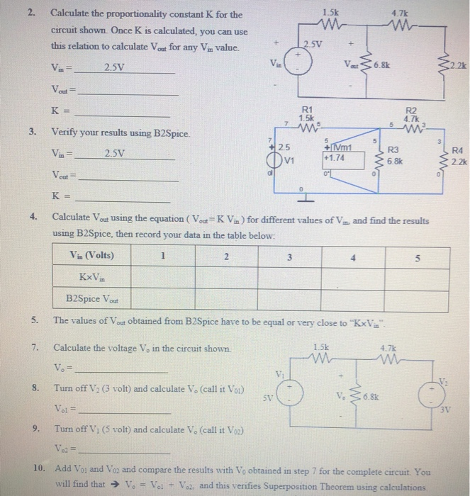 Solved 2. 1.5k w Calculate the proportionality constant K | Chegg.com
