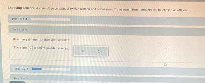 Solved Choosing officers: A committee consists of twelve | Chegg.com