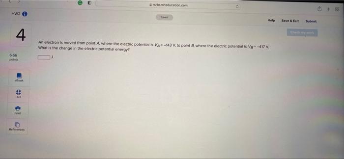 Solved etheducation.com 0 + 8 HW2 Swed Help Save & Exit | Chegg.com