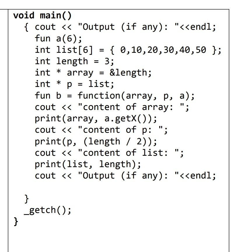 Solved class fun { private: int x; public: fun(int x1 = 0) { | Chegg.com