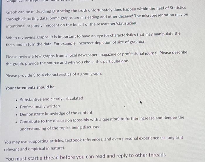 Solved Graph can be misleading! Distorting the truth | Chegg.com