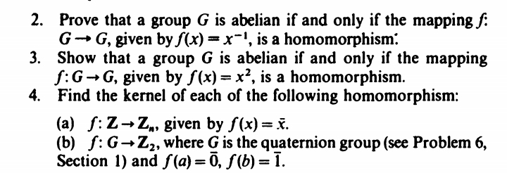 Solved 1.Prove that a group G ﻿is abelian if and only if the | Chegg.com
