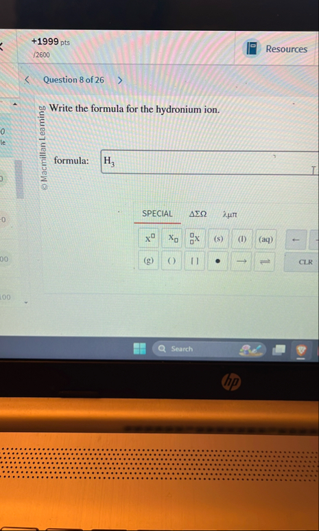 Solved 1999 ﻿pts/2600ResourcesQuestion 8 ﻿of 26Write the | Chegg.com