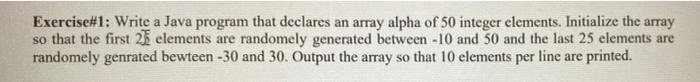 Solved Exercise1 Write A Java Program That Declares An