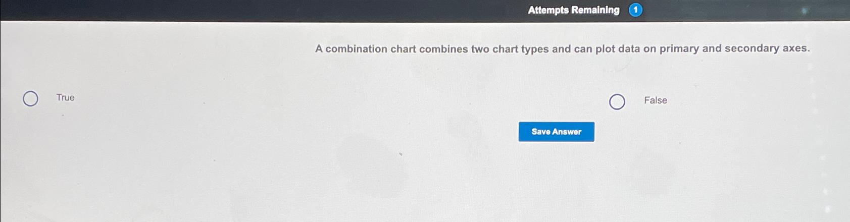 Solved Attempts Remaining (1)A combination chart combines | Chegg.com