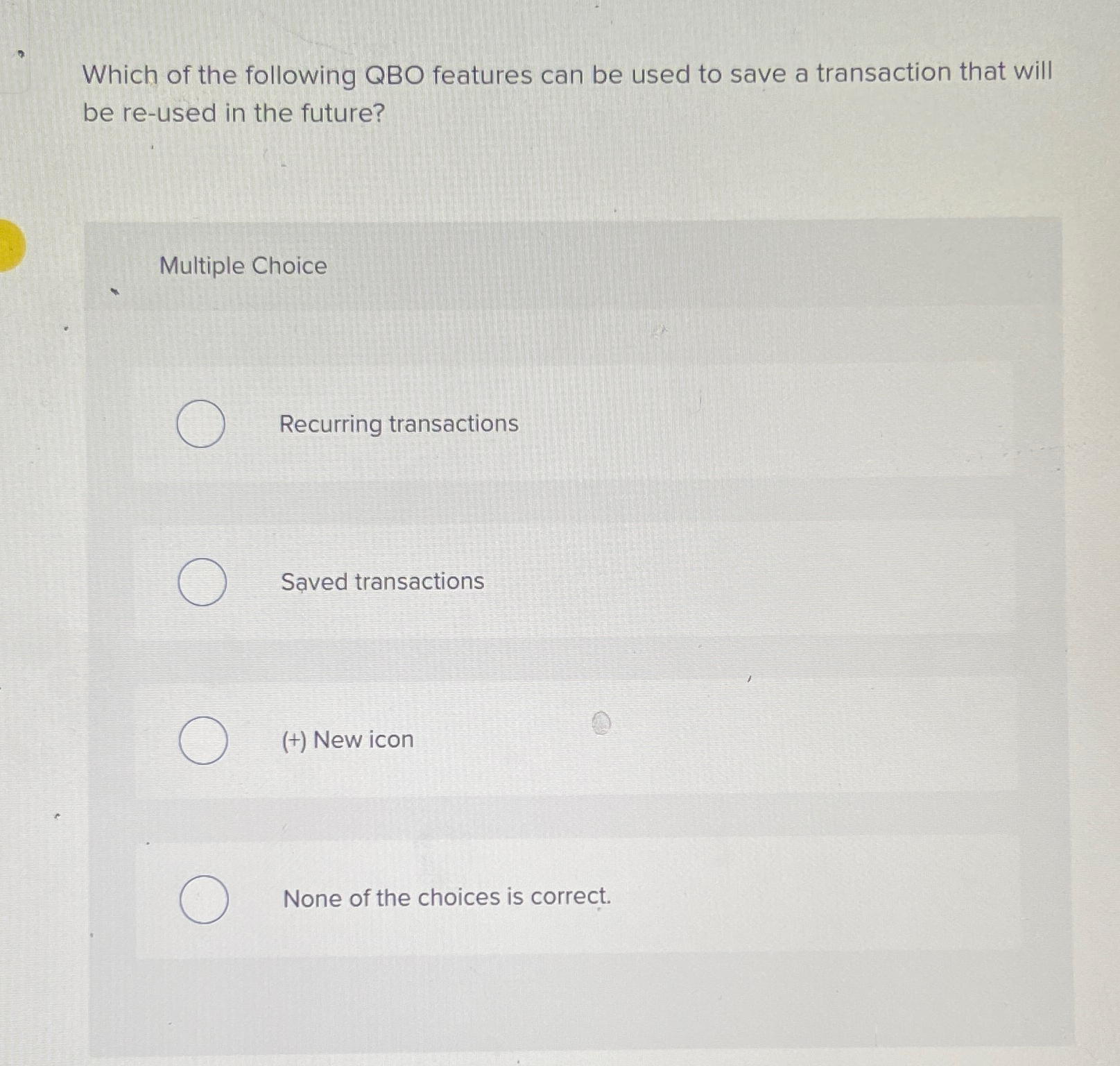 Which of the following QBO features can be used to | Chegg.com