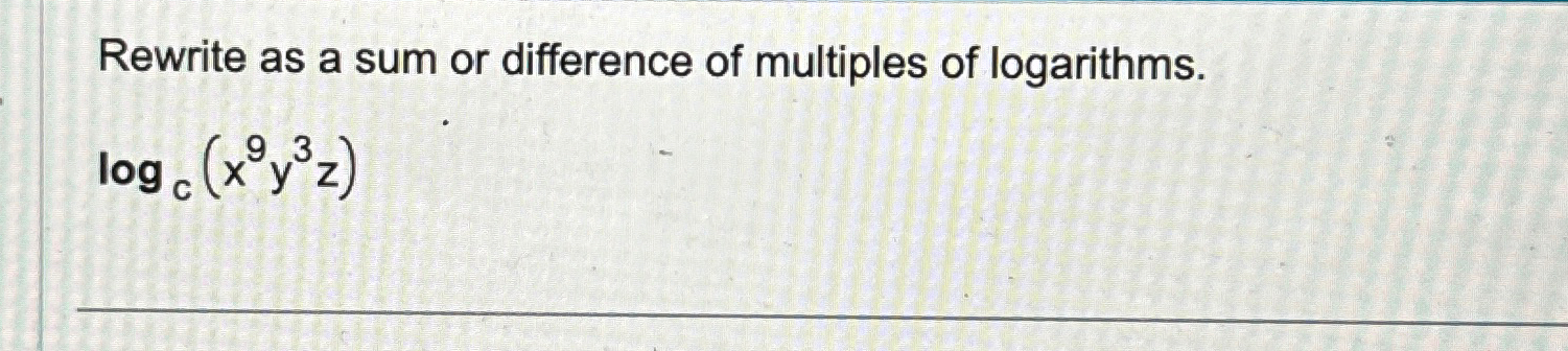 Solved Rewrite as a sum or difference of multiples of | Chegg.com