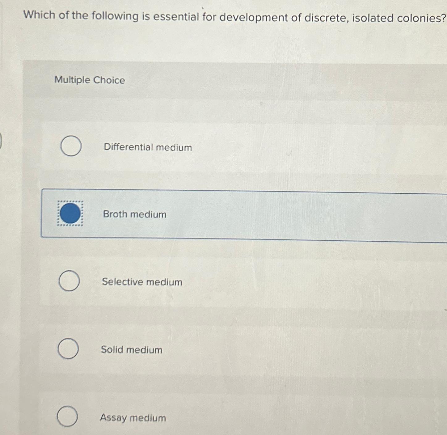 Solved Which of the following is essential for development | Chegg.com