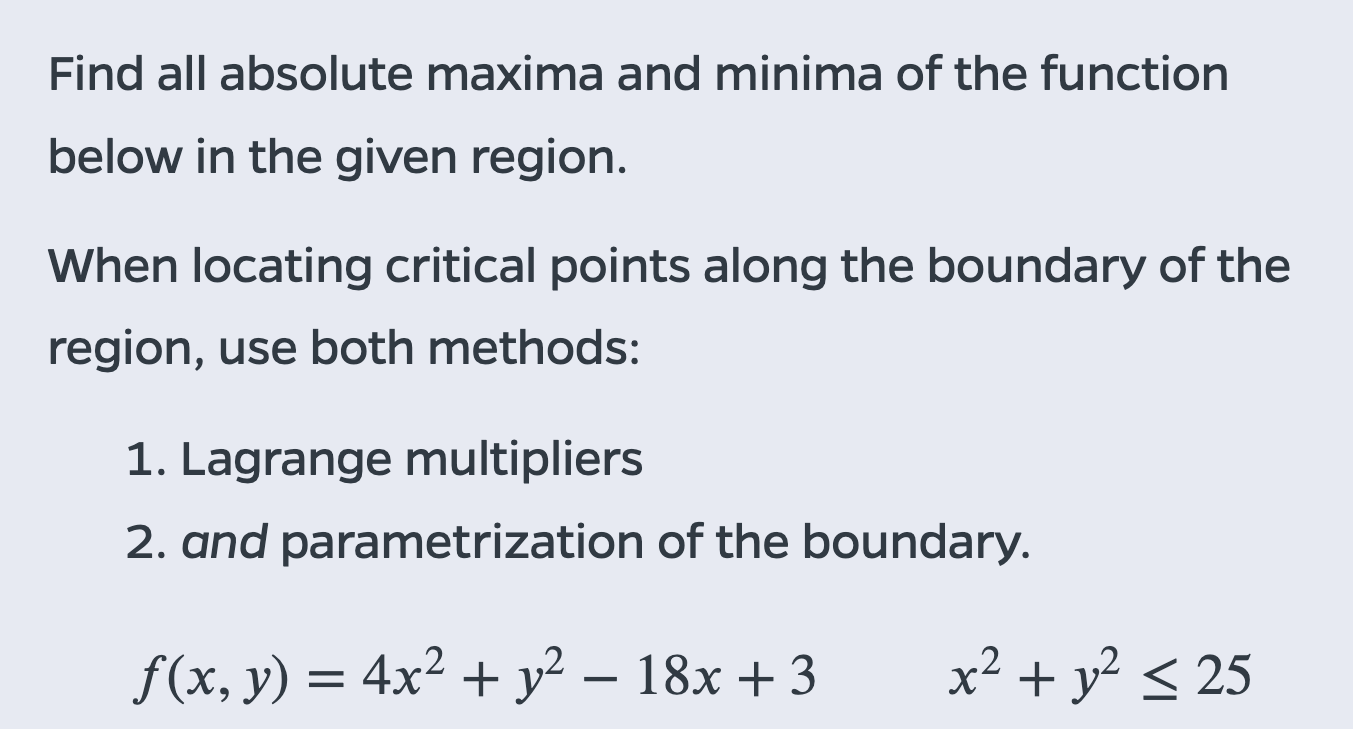 Solved Find all absolute ﻿maxima and minima of ﻿the | Chegg.com