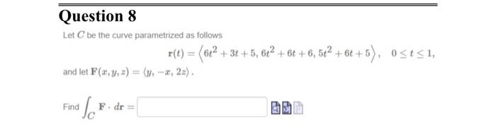Solved Let C be the curve parametrized as follows | Chegg.com