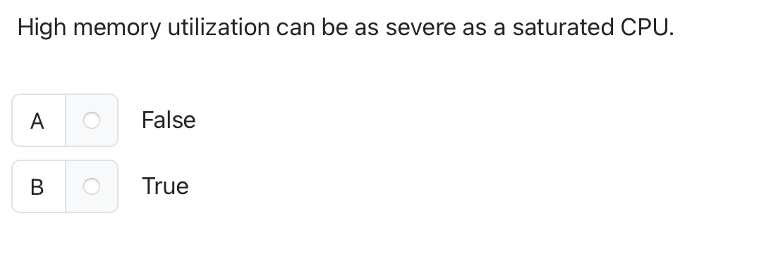 Solved High memory utilization can be as severe as a | Chegg.com