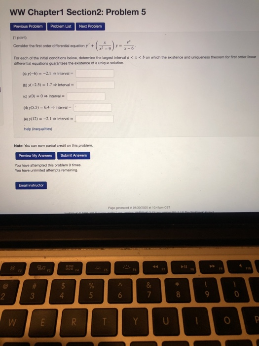 Solved Ww Chapter 1 Section2 Problem 5 Previous Problem
