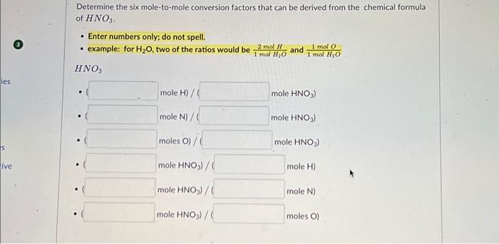 Solved Determine the six mole-to-mole conversion factors | Chegg.com