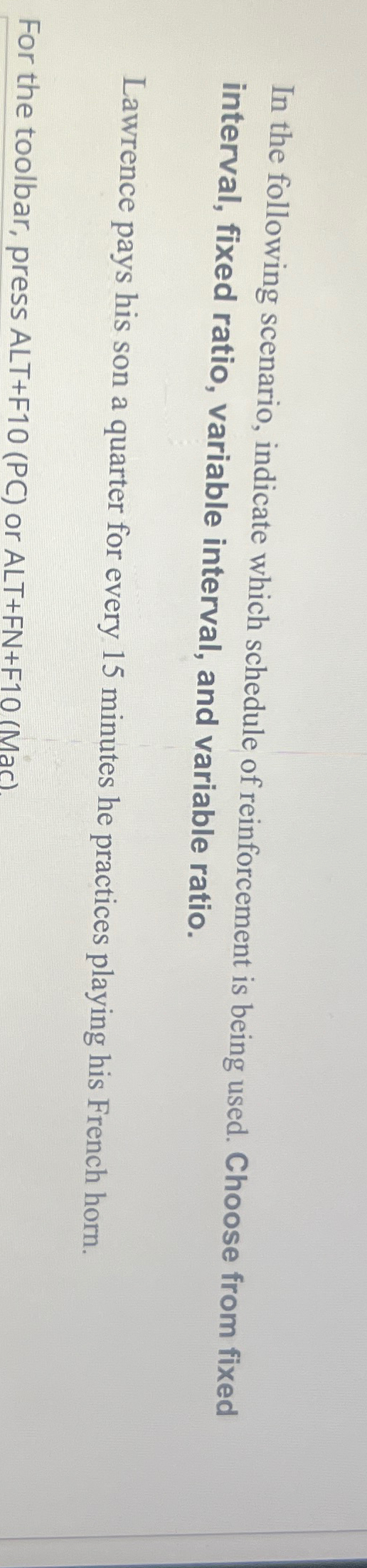 Solved In the following scenario, indicate which schedule of | Chegg.com