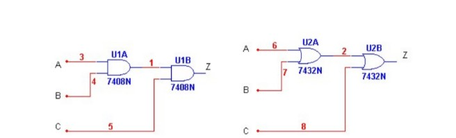 Solved Connect a SN74LS32 and SN74LS04 gate as shown in | Chegg.com