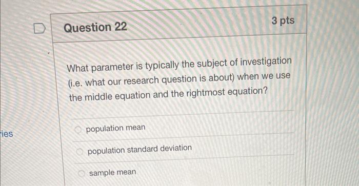 Solved What parameter is typically the subject of | Chegg.com