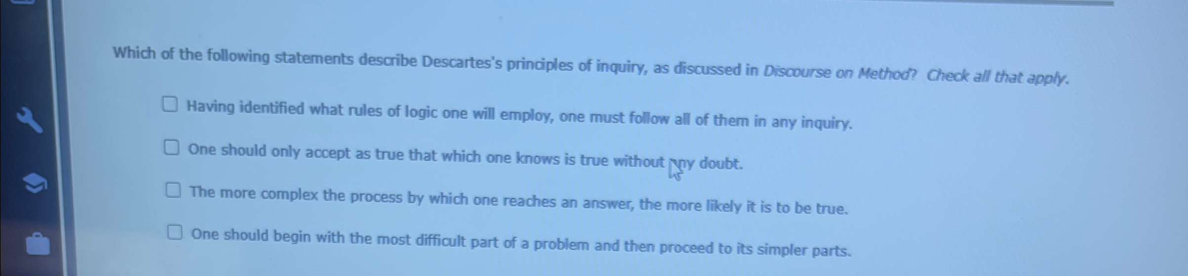 Solved Which of the following statements describe | Chegg.com