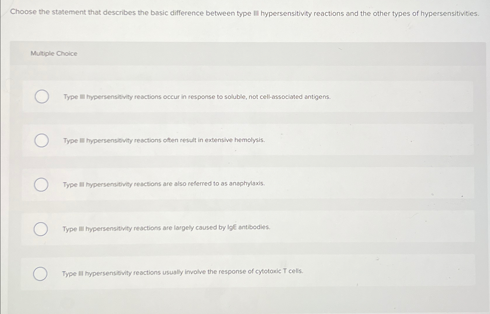 Solved Choose the statement that describes the basic | Chegg.com