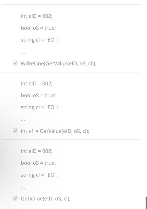 Solved Given the following method declaration: public static | Chegg.com