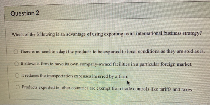 Solved Question 2 Which Of The Following Is An Advantage Of Chegg solved-question-2-which-of-the-following-is-an-advantage-of-chegg
