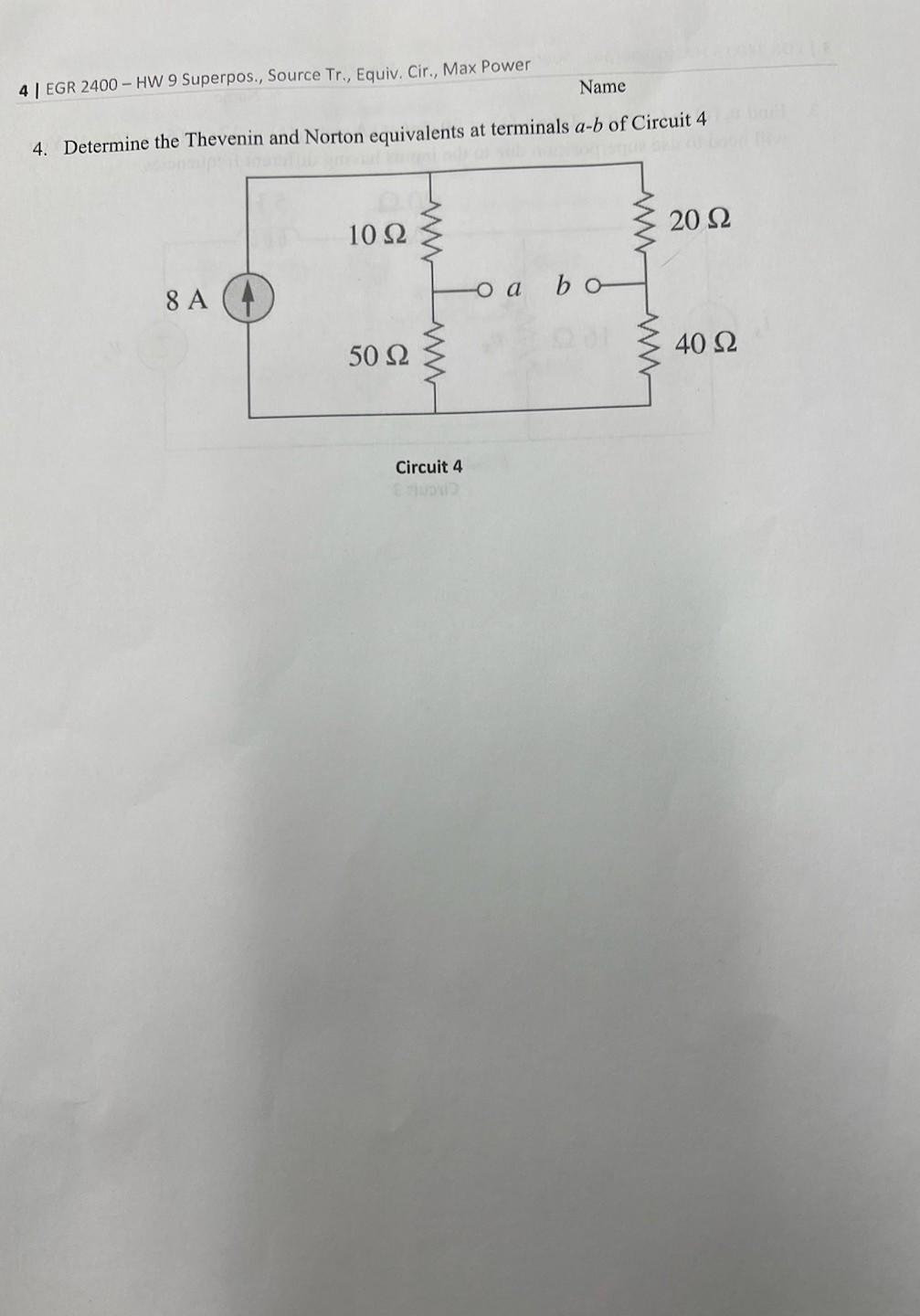 Solved 4. Determine the Thevenin and Norton equivalents at | Chegg.com