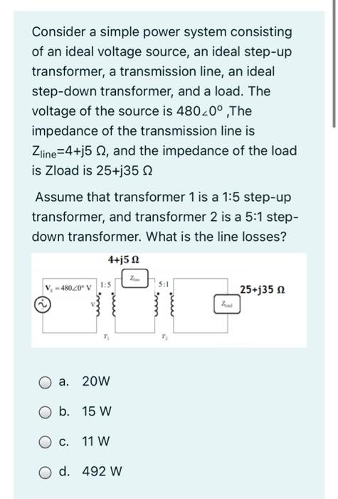 Solved Consider a simple power system consisting of an ideal | Chegg.com
