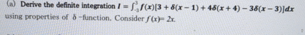Solved (a) ﻿Derive the definite integration | Chegg.com