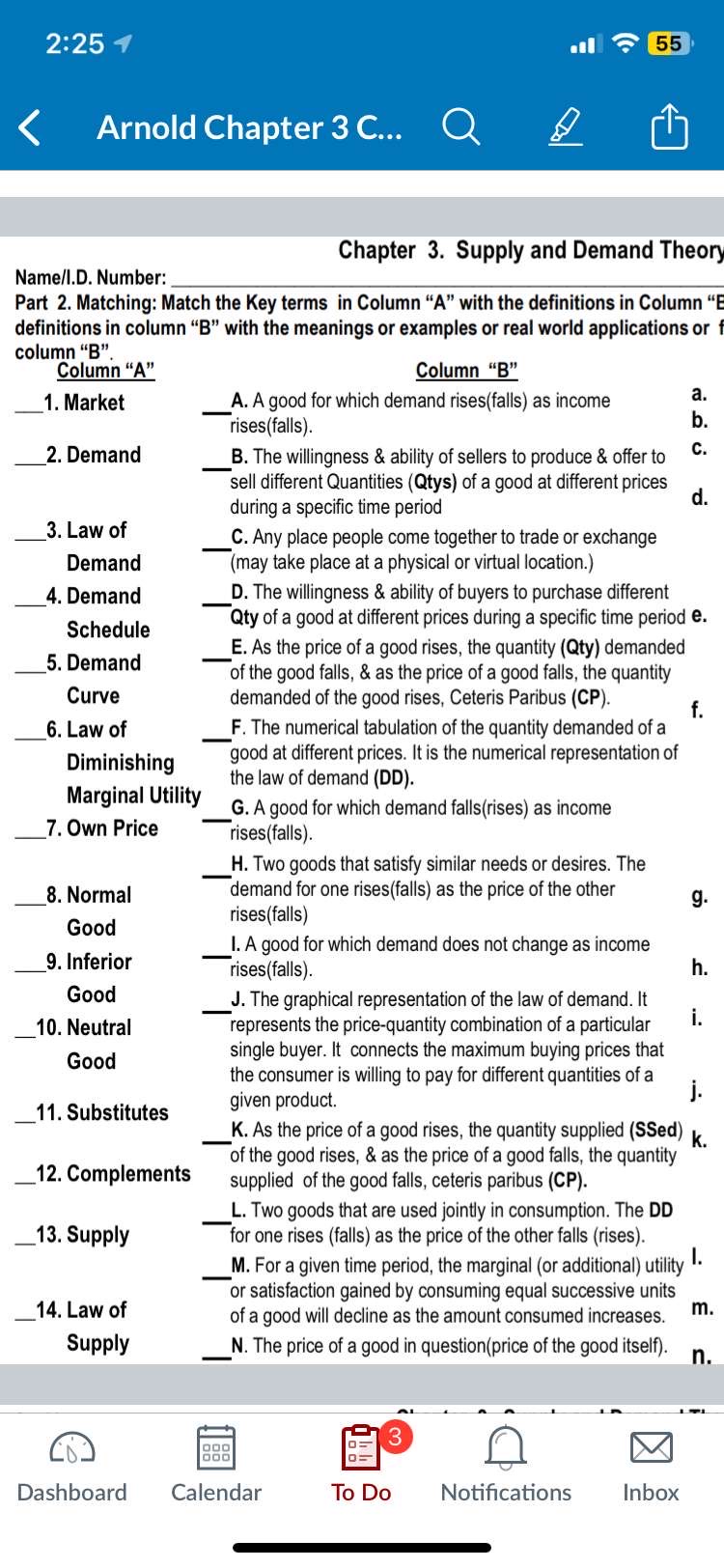 Solved 2:25455Arnold Chapter 3 ﻿C...Namell.D. | Chegg.com