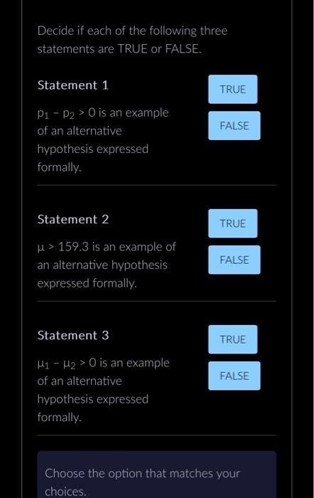 Solved Decide if each of the following three statements are | Chegg.com