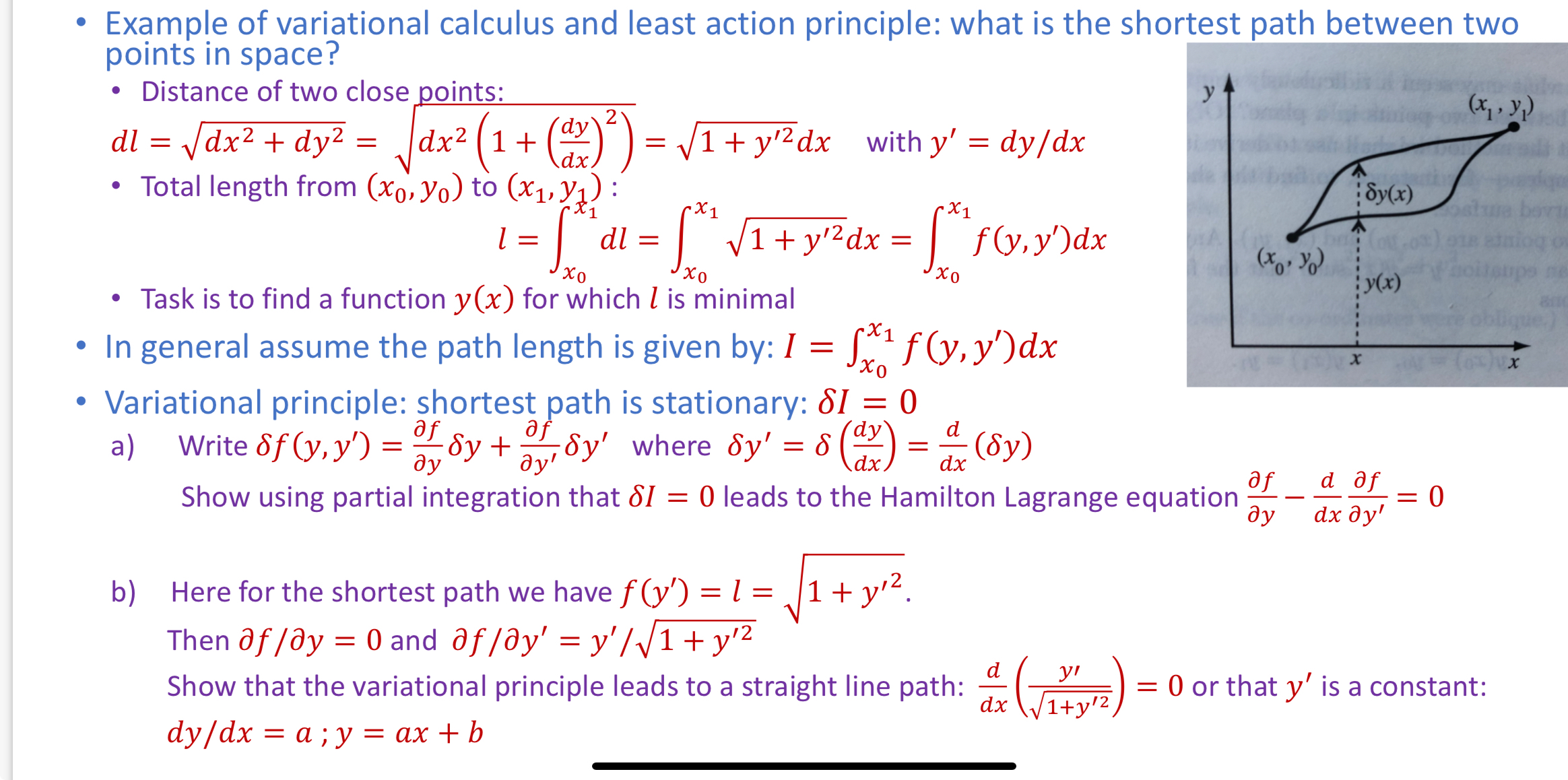 Solved Example of variational calculus and least action | Chegg.com