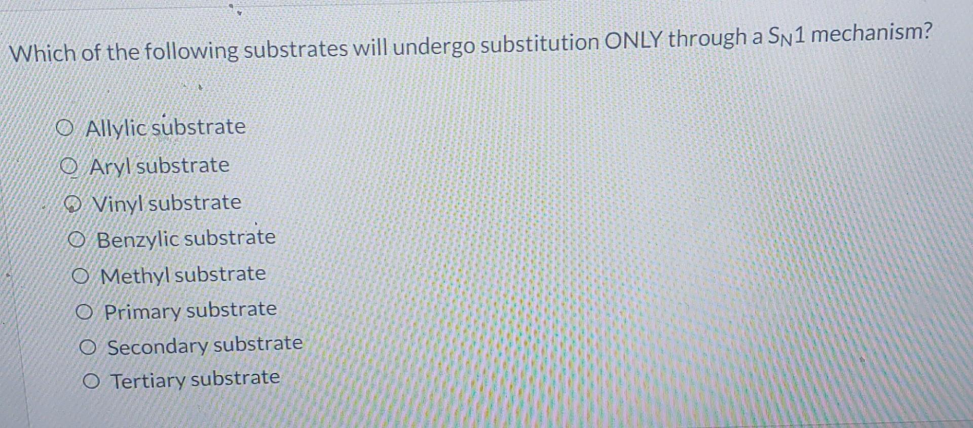 Solved Which of the following substrates will undergo | Chegg.com