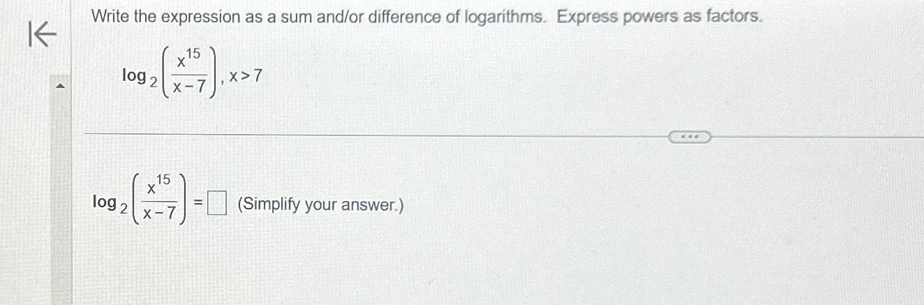 Solved Write the expression as a sum and/or difference of | Chegg.com
