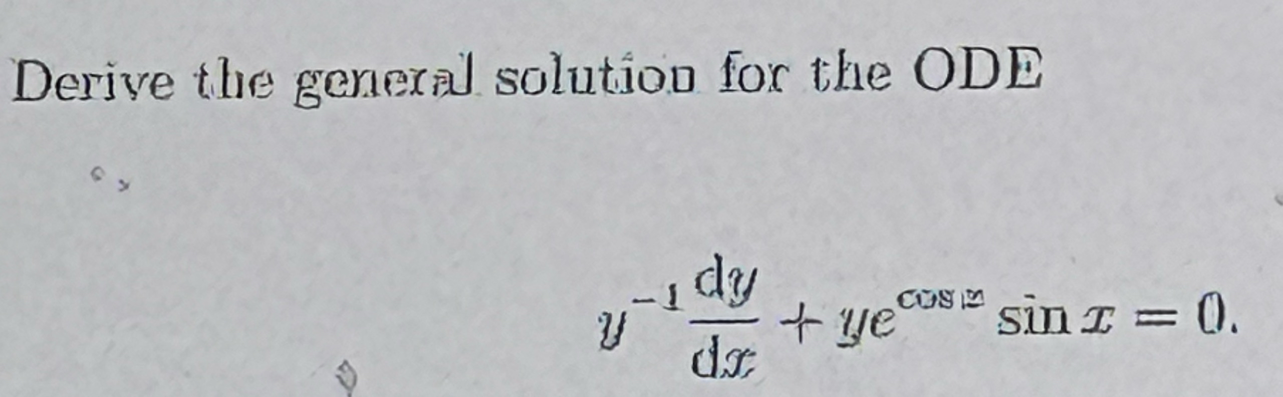 Derive the general solution for the | Chegg.com